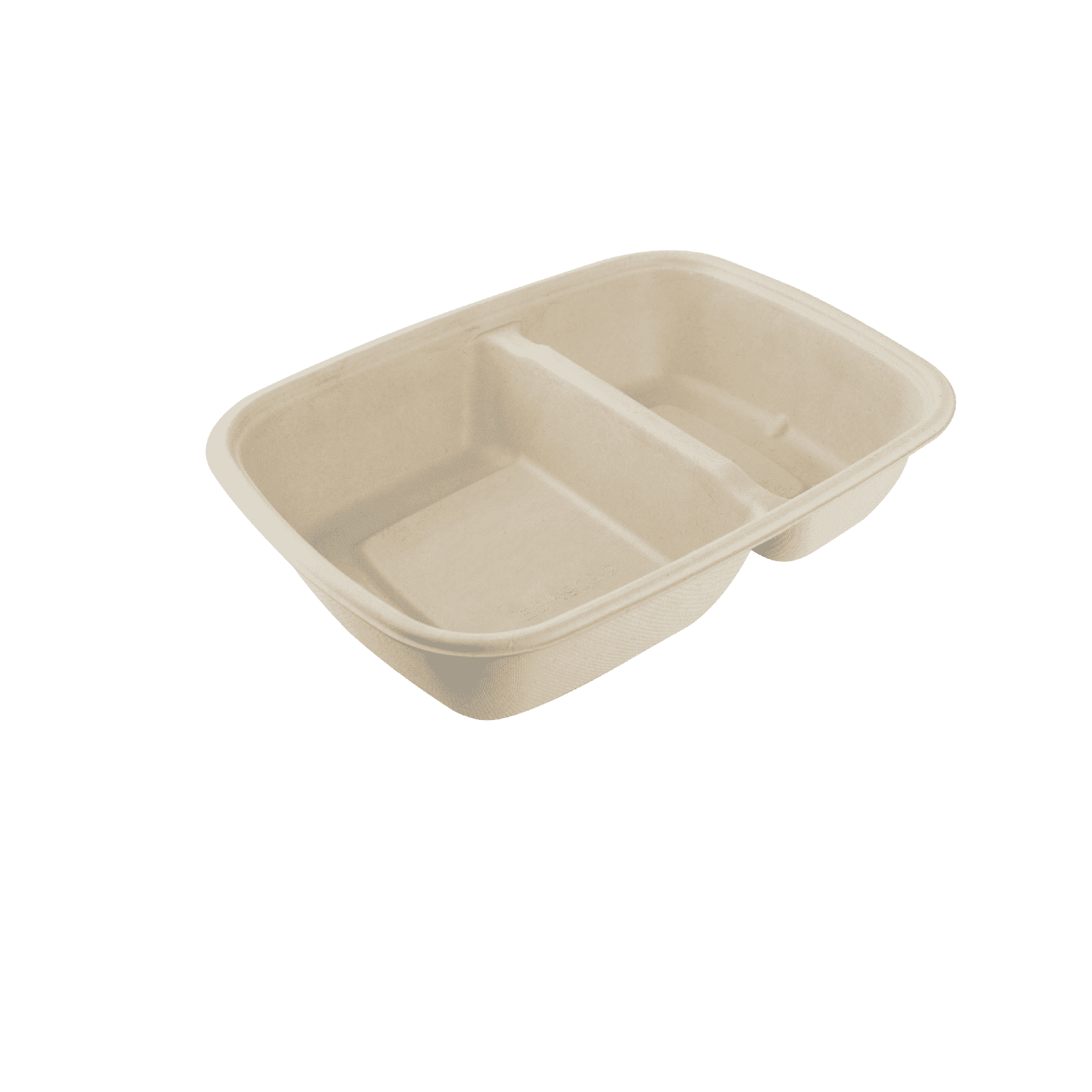 Enpak compostable boxes Rectangular 900ml 2 compartment